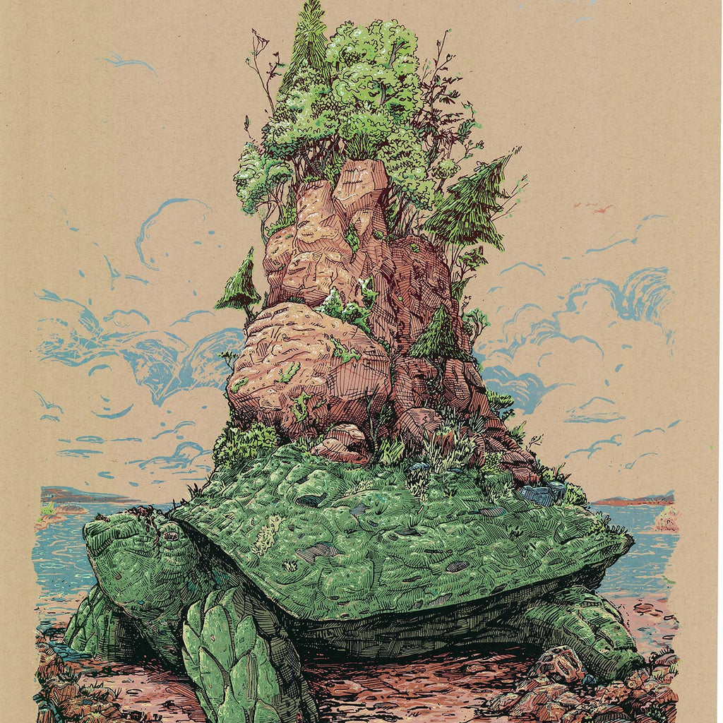 "Turtles Have Short Legs" 9 Layer Silkscreen Print - Hand-Illustrated ...